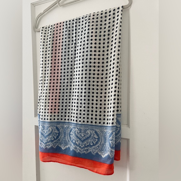 J. Crew | Accessories | J Crew Square Cashmere Wool Thin Patterned ...